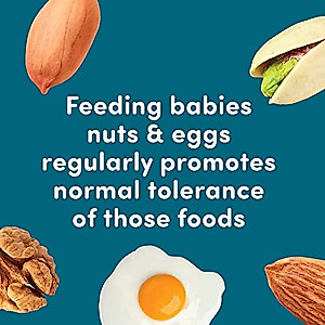 Lil Mixins Early Allergen Introduction Powder, Peanut | Baby Stage 1-3, For Infants & Babies 4-12 Mo., Support Healthy Food Tolerance | Individual Packets, 2 Month Supply