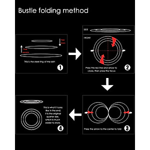 dgdgbaby Hoop Skirt Crinoline Underskirt Petticoat for Women Ball Gown Bridal Tulle Underskirt for Wedding Dress