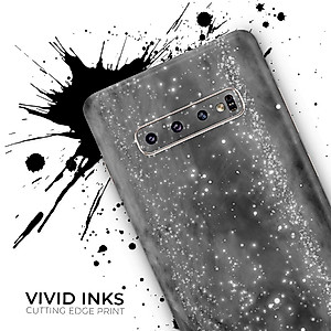 DesignSkinz Glowing Grayscale Orbs of Light Protective Vinyl Decal Wrap Skin Cover Compatible with The Samsung Galaxy S20 (Screen Trim & Back Glass Skin)