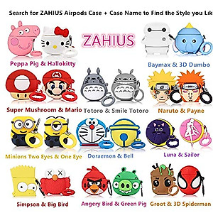 ZAHIUS Silicone Case Funny Cover Compatible for Apple Airpods 1&2[3D Cartoon Pattern][Designed for Kids Girl and Boys](Winnie)