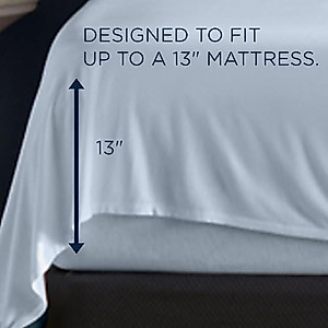 TEMPUR-Rayon from Bamboo Sheet Set, Sleepy Blue, Full