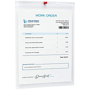 Avery Job Ticket Holders, Heavy Gauge Vinyl, 9 x 12 Inches, 10 per Pack (75009),Clear