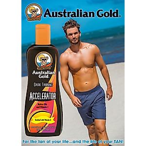 Australian Gold Dark Tanning Accelerator Lotion, 8.5 Fluid Ounce