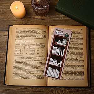 50 Pieces Book Tracker Bookmarks Paper Double-Sided Bookmark Page Markers Book Markers Set for Students Reading (Cute Style)