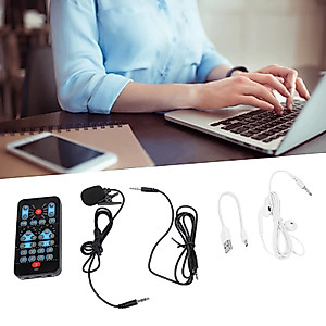 Portable Live Sound Card,8 Sound Effects External Mini Voice Changer,Support Multi Languages Beautification Handheld Sound Card for Mobile Phone Computer