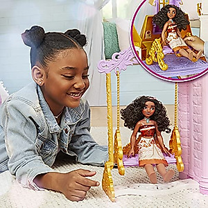 Disney Princess Ultimate Celebration Castle, 4 Feet Tall Doll House with Furniture and Accessories, Musical Fireworks Light Show, Toy for Girls 3 and Up