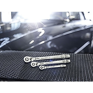 Wera 05004034001 8004 B Zyklop Metal Ratchet with Switch Lever and 3/8" Drive, 3/8 inch x 222.0 mm