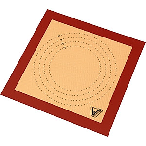 Silicone Baking Mat for Toaster Oven - Set of 2 (Size 10.75" x 10.75") - Non Stick Silicon Liners for 12"x12" Toaster Oven Pans - Pizza/Hot Dog/Sandwich/Cookie Making - Professional Grade Nonstick…