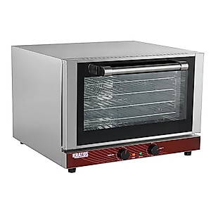 Kratos Commercial Oven, Half Size Electric Countertop Convection Oven, Holds Four Half Size Sheet Pans, 120V (29M-002)