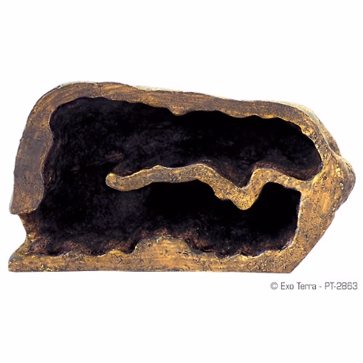 Exo Terra Reptile Den, Hideout Tunnel System for Terrariums, Large, PT2863