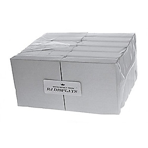 RJ Displays-20 Pack Cotton Filled Swirl White Color Jewelry Gift and Retail Boxes 3 X 3 X 1 Inch Size