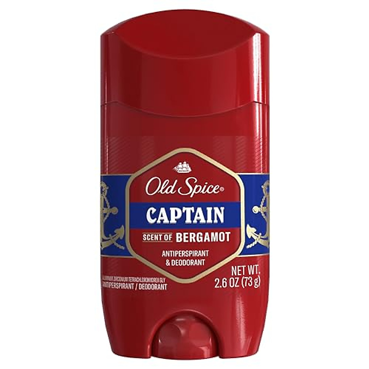 Old Spice Red Collection Invisible Solid Anti-Perspirant and Deodorant for Men, Captain, 2.6 oz