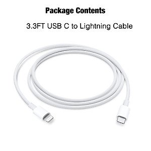 Car Apple Carplay Cable, USB C to Lightning Cable for iPhone 14, 14 pro max,13,Plus,SE 2nd/12/11/Xs/XR, iPad 4/5/ 6/7/ 8, Mini 2/3/4/5, Air 2/3 Charger Cord, Car Charging Cable (USB C to Lightning)