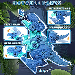 Take Apart Dinosaur Toys for Kids 3-5 5-7, Dinosaur STEM Learning Kids Toys Construction Building Sets, Dino Toy Christmas Birthday Gifts for Young Kids Boys Girls