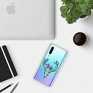 Suhctup Case Compatible with Huawei Nova 2 Plus Transparent, Protective Case Silicone Gel TPU Bumper Fashion Drawings Protective Skin Ultra Inches Anti Shock Case for Huawei Nova 2 Plus (8)