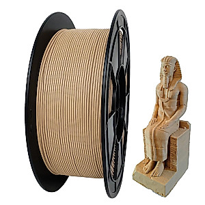 Wellshow/SunTop Wood PLA 3D Printer Filament 1.75mm, After-Sales Service, PLA Woodlike Filament, 15% Wood Powder Added, 1kg(2.2lbs) Spool