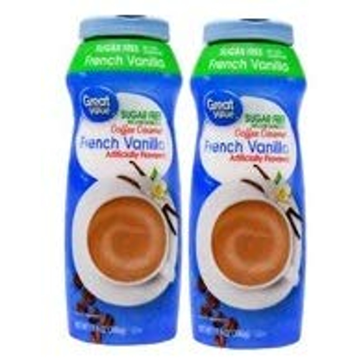 Great Value Coffee Creamer, Sugar Free, French Vanilla, 13.6 fl oz, 2 Count (Pack of 3)