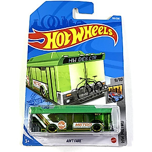 Hot Wheels, Ain't Fare Bus Green, HW Metro 9/10, 155/250