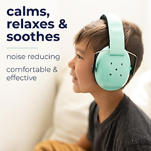 Sensory Basics Noise Reduction Headphones - Hearing Ear Protection for Kids & Teens - Kids Ear Protection Headphones - Kids Ear Muffs for Noise Reduction - Sensory Headphones for Ages 3+ - Sunrise