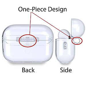 Liana Cases Custom Name Case for AirPods - All Sizes Available - AirPods Pro 2nd, 1st, 3rd Generation - Clear Personalized Cover Handwritten Style with Keychain Ring Carabiner