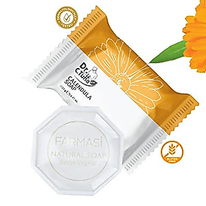 FARMASi Dr. C. Tuna Calendula Soap, Soothes Dry, Hydrating Skin Care, Face & Body Soap 4,41 Fl Oz (Pack of 3)