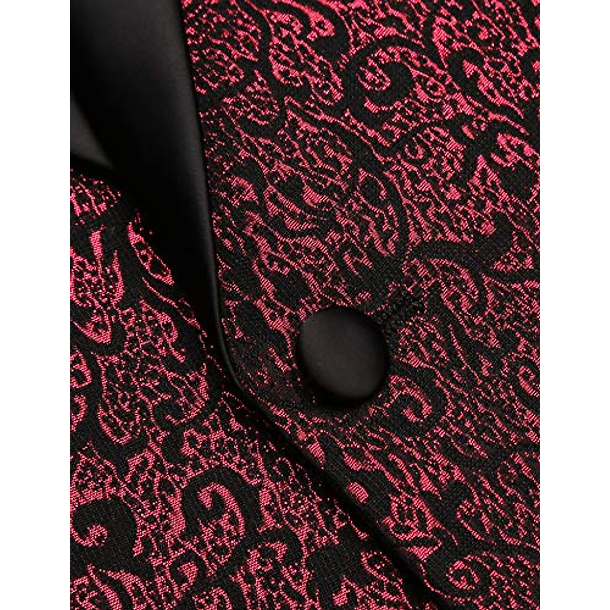 COOFANDY Mens Floral Tuxedo Jacket Embroidered Blazer Shawl Lapel Dress Suit Slim Fit for Christmas Prom Wedding Homecoming Party