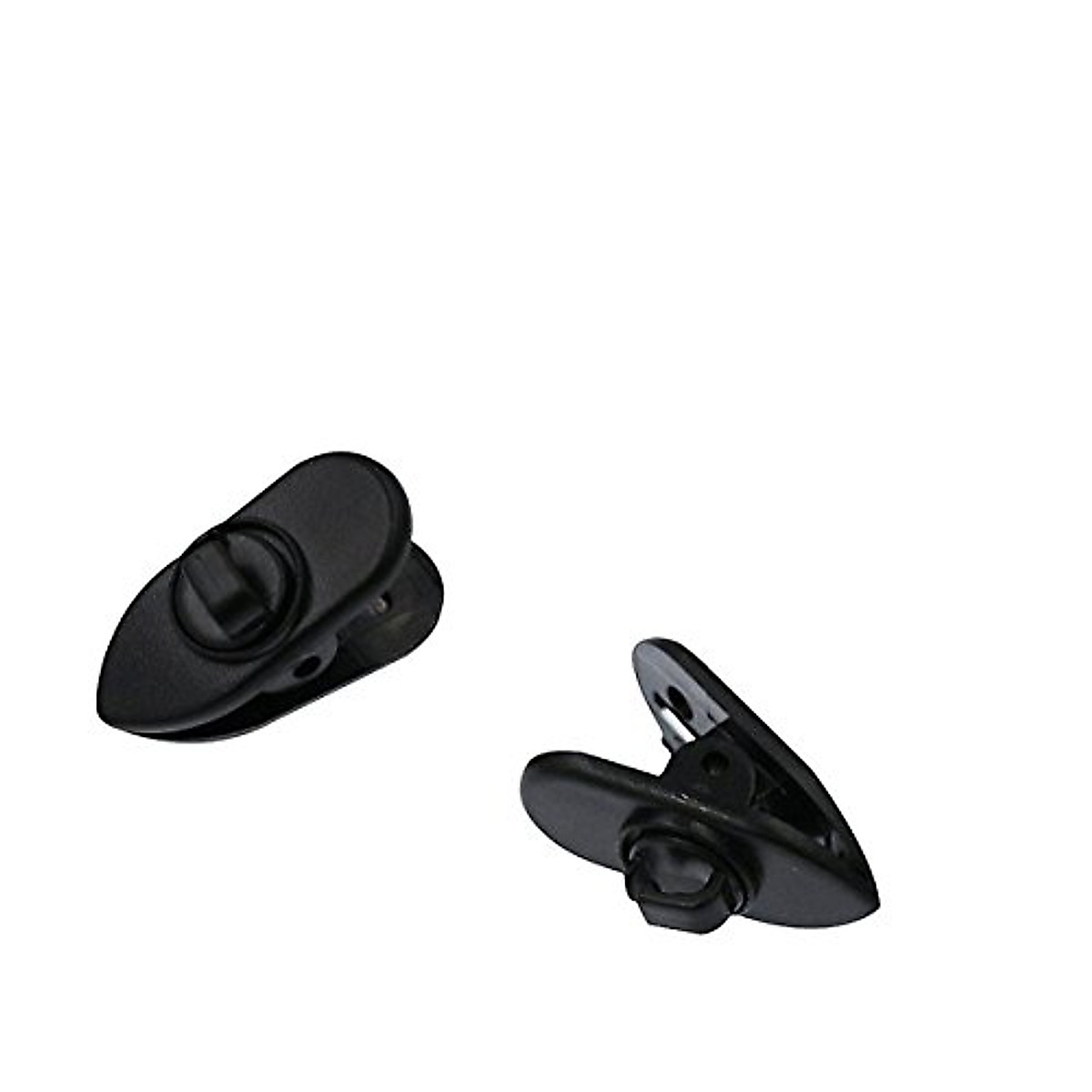 ALXCD Clips for Headphone Wire, 360 Degree Rotate Earphone Mount Cable Clothing Clip, 8 Pcs Black Clips for Most Monster, Sony, Sennheiser and Plantronics Earphone Headset, Pack of 8 (Black)