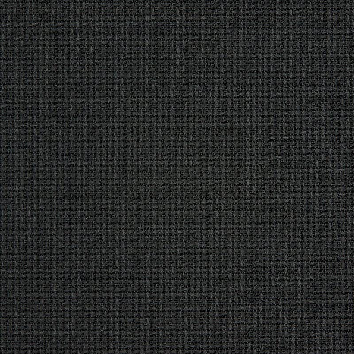 Zweigart 16 Count Aida, Black Fabric (720), Cross Stitch Fabric, Needlework Fabric (50x50cm / 19.5'' x 19.5'')