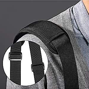 tomtoc 360 Protective Laptop Shoulder Bag for The New Razer Blade Pro 17, HP Envy Laptop 17 Inch, Dell Inspiron 17 3000 Laptop, ASUS ROG Zephyrus S 17.3 Inch, Notebook Bag with Accessory Pocket