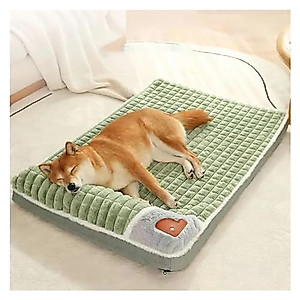 Winter Warm Dog Mat Pet Luxury Sofa Small and Medium Dog Plaid Bed Cats and Dogs Plush Sleeping Removable Washable Pet Bed Pet Mat Super Soft Warm Dog Sleeping Mat Washable Non-Slip Warm Pet Mat Fluff
