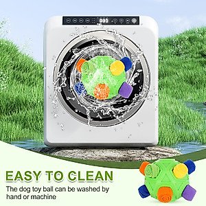 TWOPER Dog Toys Interactive Snuffle Ball and Puzzle Toy for Any Size Dogs, Encourages Natural Foraging Skills, Slow Feeding Dog Enrichment Toys for Training and Stress Relief, Machine Washable