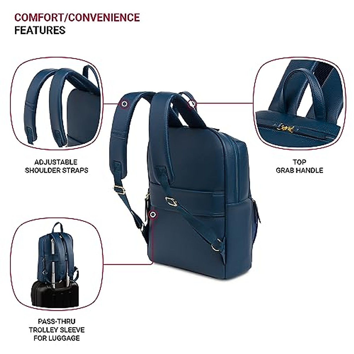 SwissGear 9901 Laptop Backpack, Blue, 16 Inches