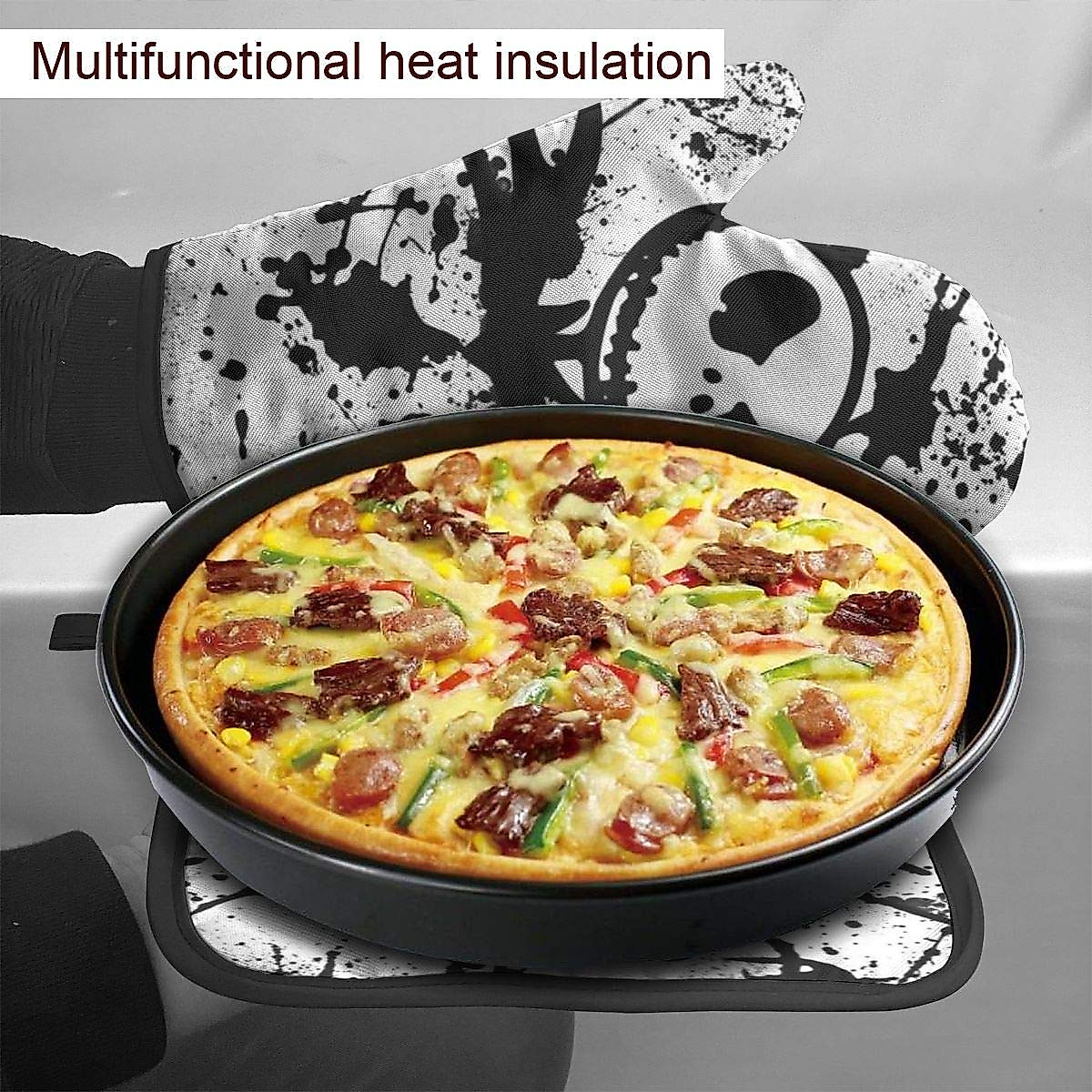 The Nightmare Before Christmas Kitchen Oven Mitt and Potholder Kitchen Gift Set