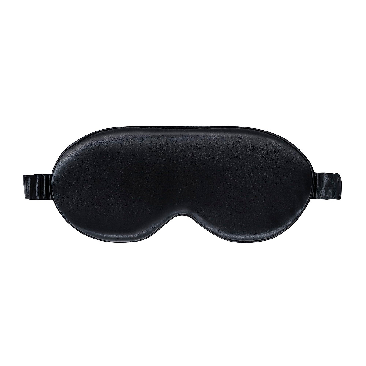 slip Contour Sleep Mask | 100% Pure Mulberry Silk, Ultra Soft | Contoured Design, Prevents Eye Pressure | Adjustable Strap, Ideal for Travel - Black