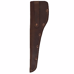 Hide & Drink, Thick Leather Sheath Accepts 6 inch | Mora Belt Holder | Handmade - Bourbon Brown