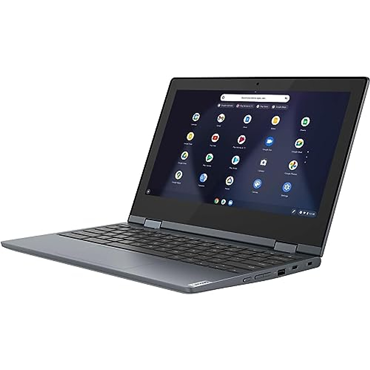 Lenovo 2022 Flex 3 Chromebook 11.6" HD Touch-Screen Laptop, Intel Celeron N4020 Processor, 4GB RAM, 32GB eMMC Flash Memory, HD Webcam, Chrome OSChrome OS, Abyss Blue, 32GB USB Card