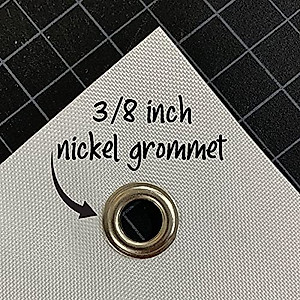 NapTags Blank Polyester Cloth Banner with 3/8 inch Nickel Grommets, 5 feet x 3 feet banner with 12 foot white hanging rope