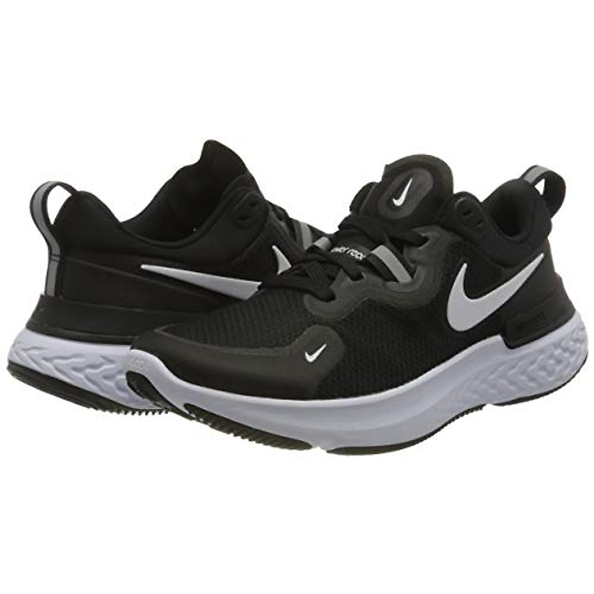 NIKE Women's Running Shoe, Black White Dark Grey Anthracite, 6.5