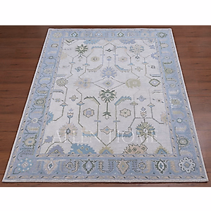 Hand Tufted Oushak Traditional Wool Area Rugs 8' x 10' - Durable - Living Room, Dining Room, Bedroom, and Entryway Area Rugs- 100% Wool - Oushak Lori Design Rug