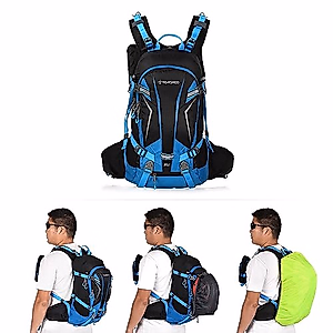 TOM SHOO 30L Cycling Backpack Lightweight Waterproof Backpack with Rain Cover Helmet Cover
