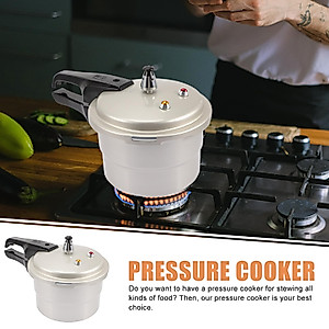 Cabilock 10 Quart Aluminum Pressure Cooker-Release Valve Aluminum Canning Pot Cooker Pot Stove Top Stove Safety