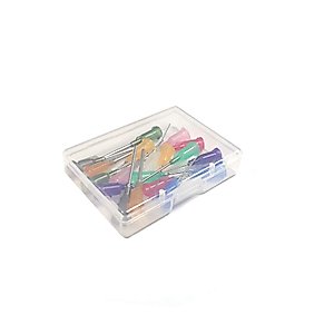 1 inch Synthetical Blunt Tip Dispensing Needle with Luer Lock - 10 Different Sizes，20 PCS