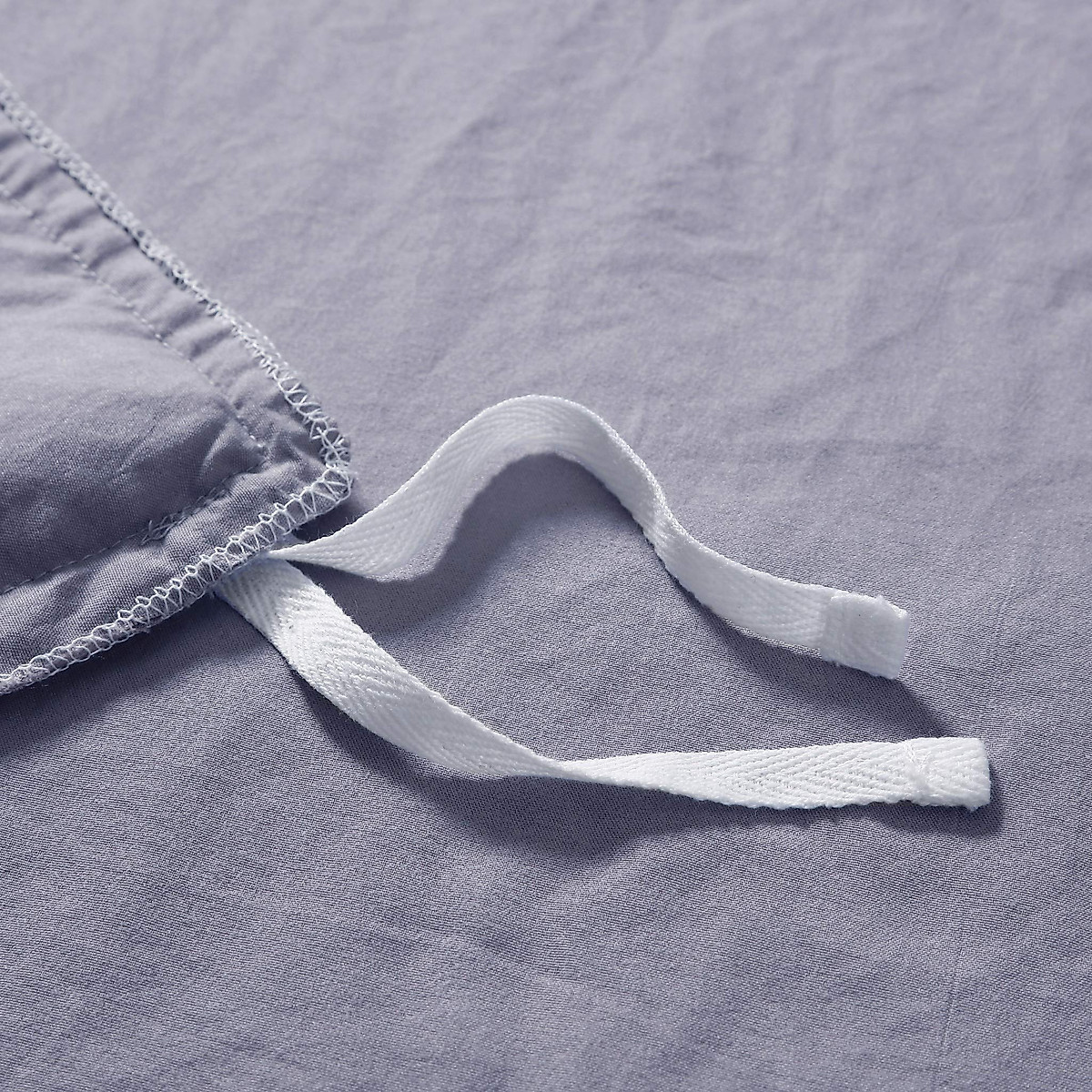 Chezmoi Collection Natalia 3-Piece Pom Poms Fringe Pinch Pleat Duvet Cover Set - Hypoallergenic Soft Washed Microfiber Comforter Cover with Button Closure and Corner Ties - Queen, Purple