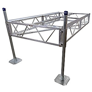 Patriot Docks 16ft. Straight Roll-in Dock (Brown Wood Grain Aluminum)(10522)