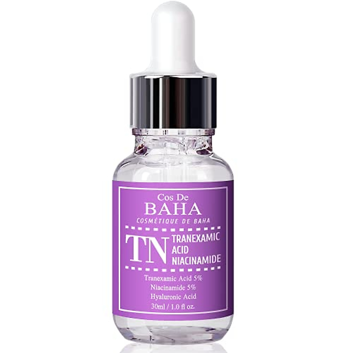 Tranexamic Acid 5% Serum with Niacinamide 5% for Face/Neck - Helps to Reduce the Look of Hyper-Pigmentation, Discoloration, Dark Spots, Remover Melasma, 1 Fl Oz