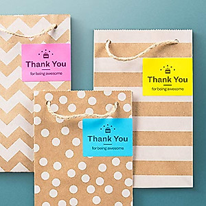 Avery Labels with Sure Feed, Assorted Bright Colors, 2" x 2-5/8", Laser/Inkjet, 150 Labels (4331)