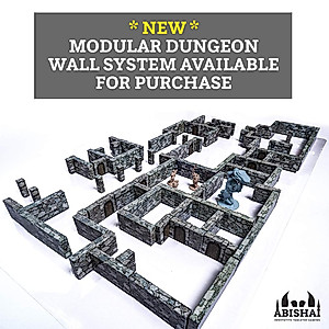 RPG Battle Grid Mat - 24" x 36" High Quality Double Sided Neoprene Mat Plus Dry Erase PVC Film - Table Top Role Playing Map - DND Role Play - Dungeons and Dragons Maps Tiles - Tabletop Gaming Mat