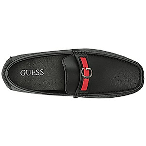 Guess Men's AUROLO Driving Style Loafer, Black 001, 12