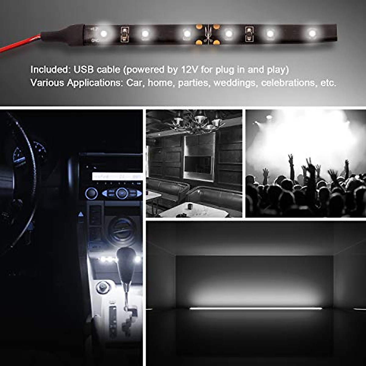 Pilot Automotive CZ-176W White 4" LED Flex Light - 2 Piece