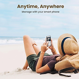 Feit Electric CAM1/WIFI 1080p HD Indoor WiFi Smart Home Security Camera with Night Vision, 2-Way Audio, Works with Alexa & The Google Assistant, White